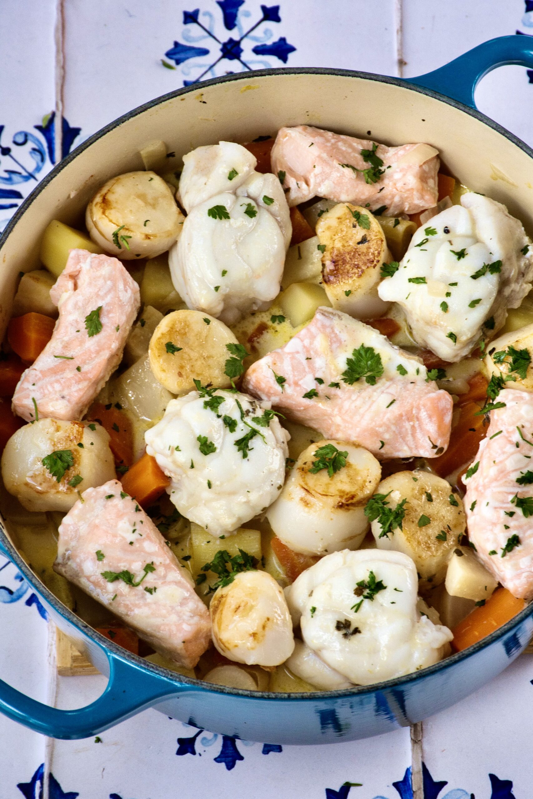 Traditional Fish Stew from Flanders (Waterzooi)